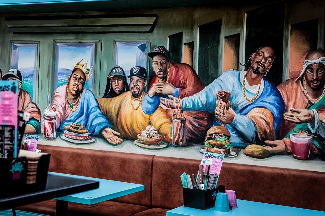 Is there a story behind the rappers and music at Milky Lane?